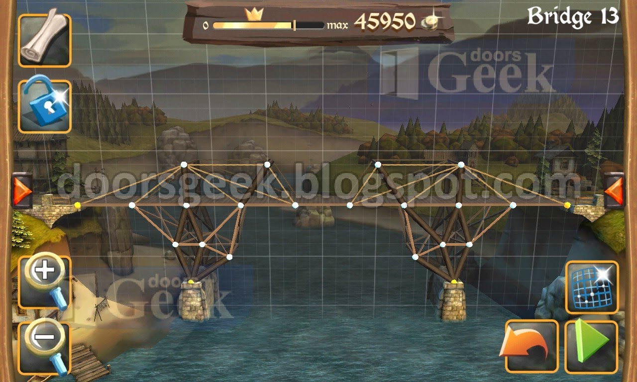 Bridge Constructor (BC) Medieval [Into Battle!] Bridge 13 ~ Doors Geek